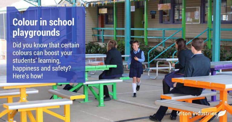3 Helpful Ways to Use Colour in School Playgrounds | Felton