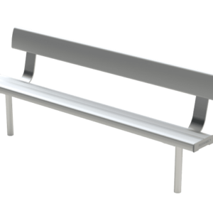In-Ground Bench Seat With Backrest | Felton Industries