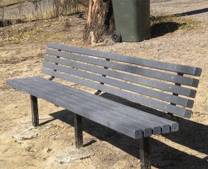 Peak In-Ground Bench Seat With Backrest | Felton Industries
