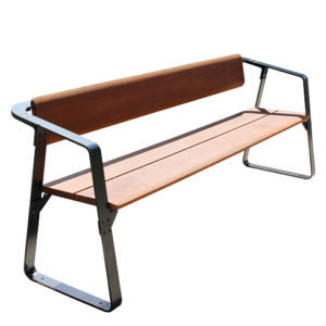 Ribbon Bench Seat with Backrest | Felton Industries