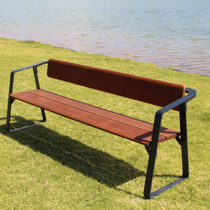 Ribbon Bench Seat with Backrest | Felton Industries
