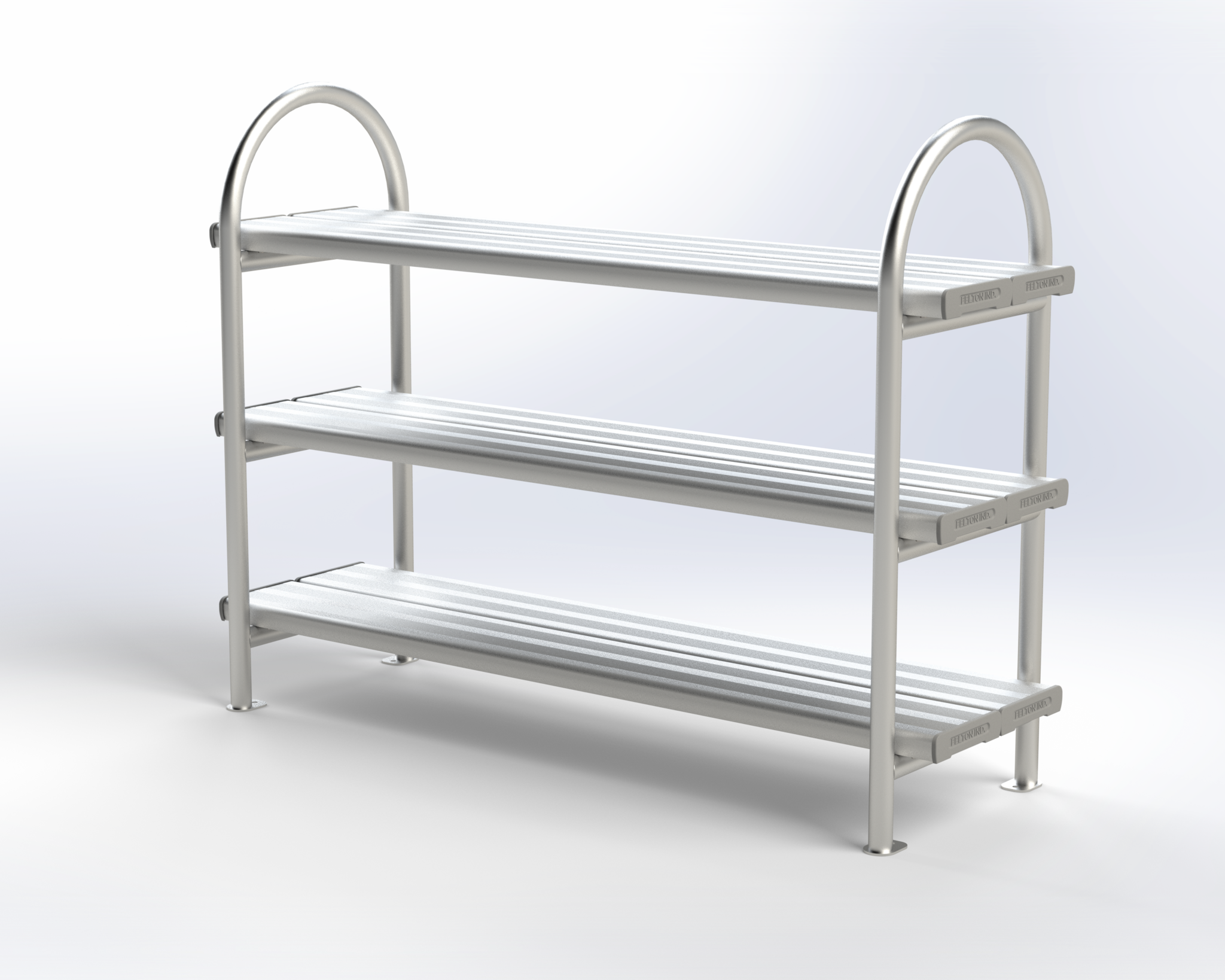 3-Tier Round Frame Bag Rack | Felton Industries