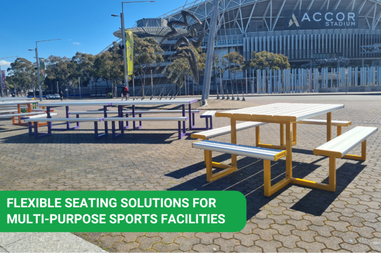 Flexible seating solutions for multi-purpose sports facilities